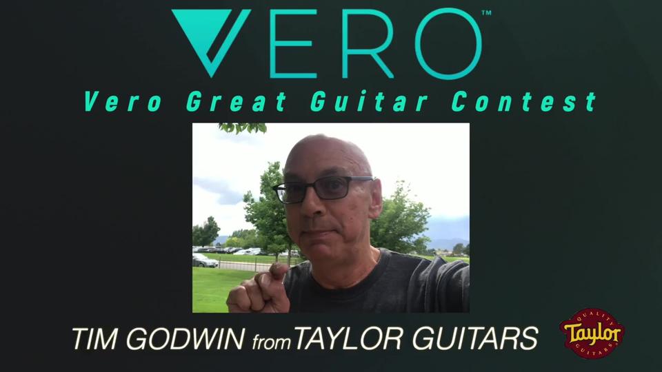 Vero Great Guitar Contest: Judge, Tim Godwin from Taylor Guitars ...